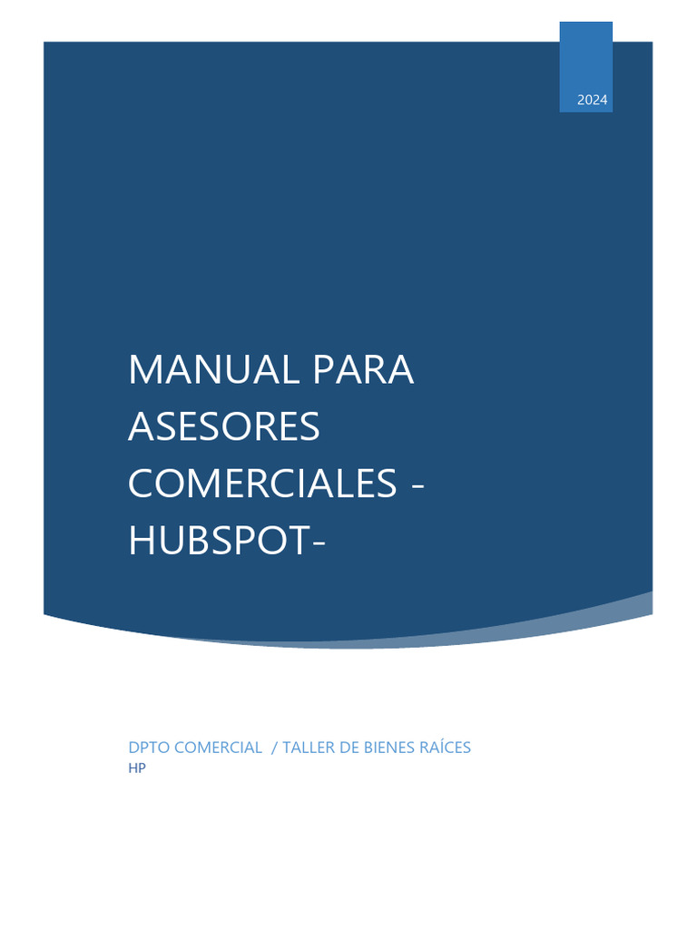 Manual Hubspot Pdf Hipervínculo Telefonía Móvil
