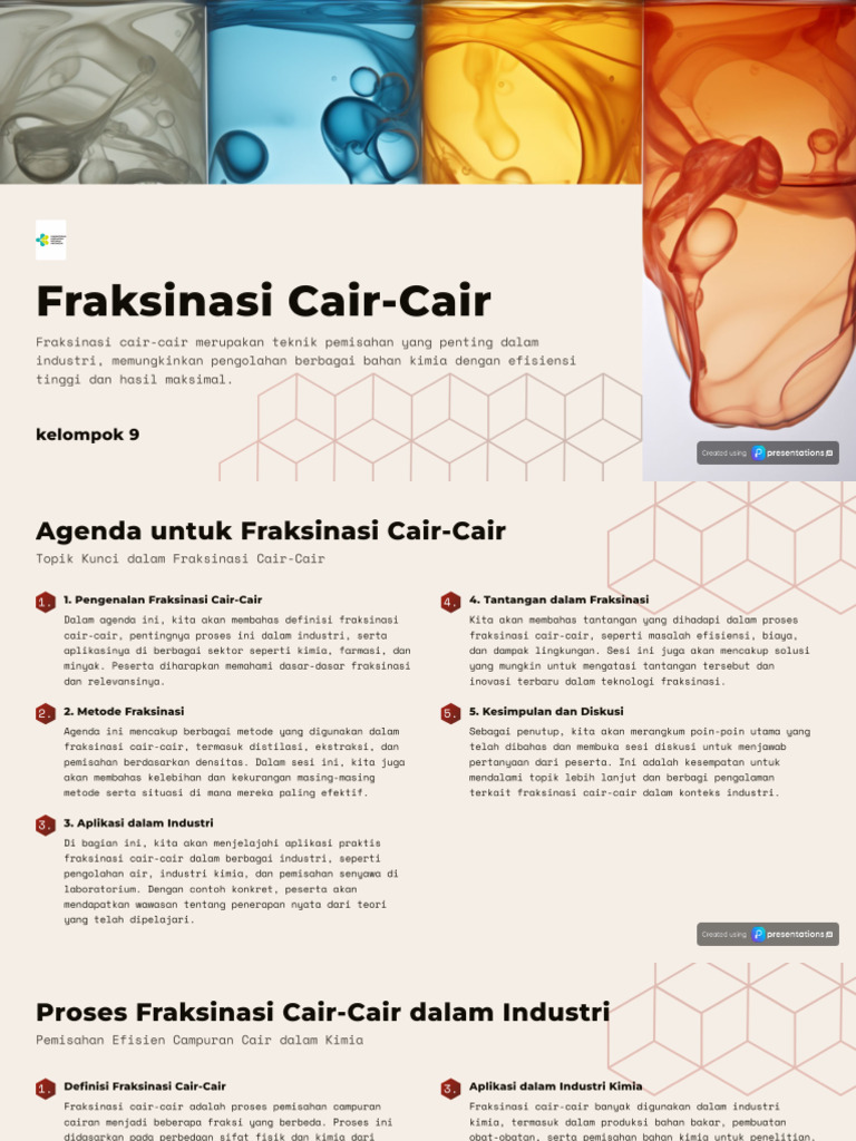 Fraksinasi Cair Cair | PDF