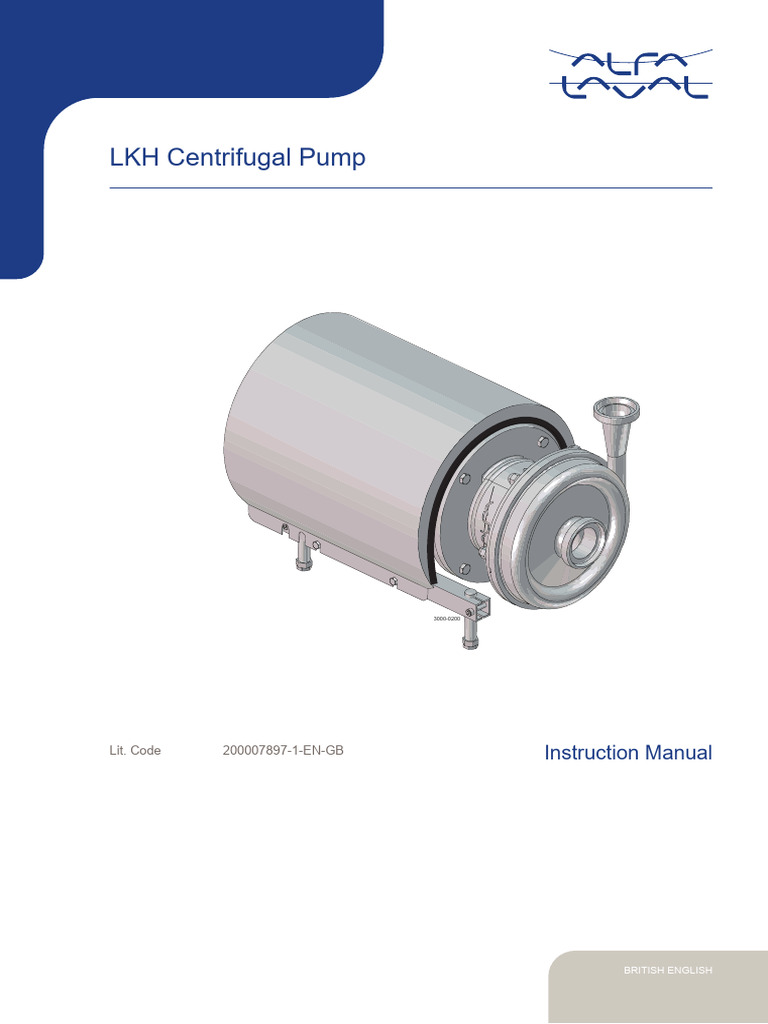 Alfa Laval Ese00698 LKH Manual en GB | PDF | Pump | Nitric Acid