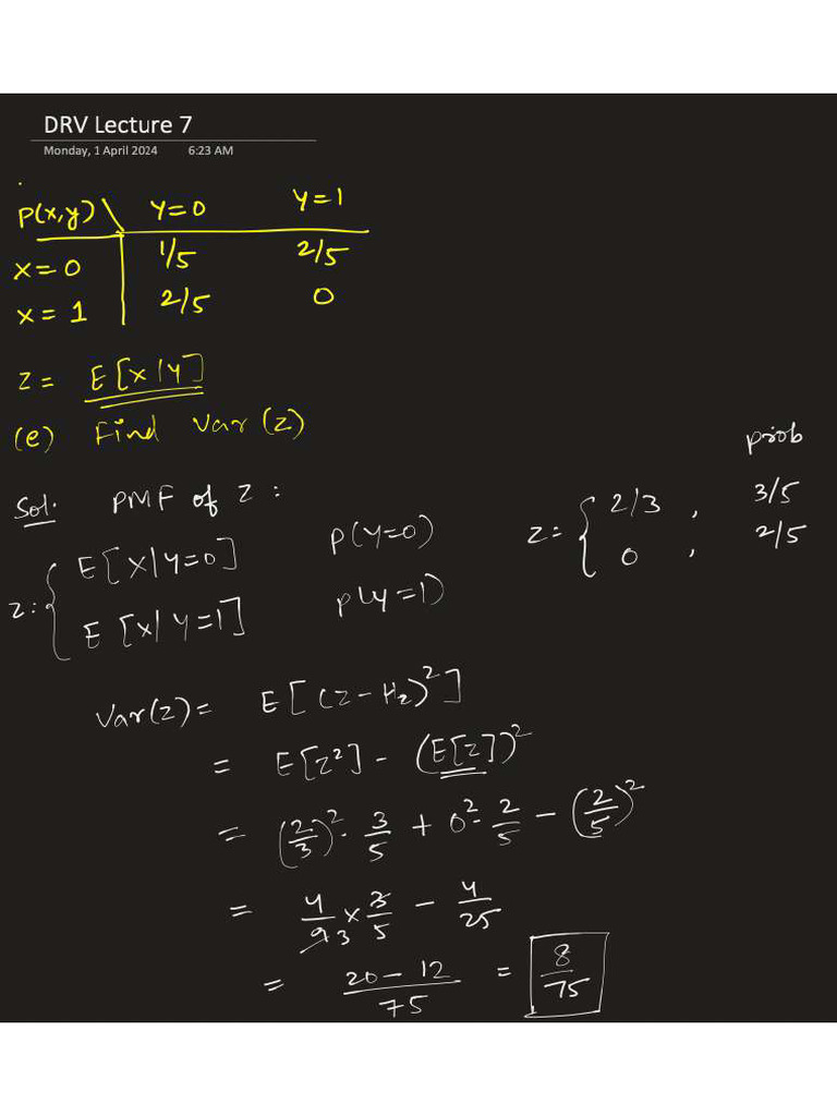 07 Conditional Variance Covariance | PDF