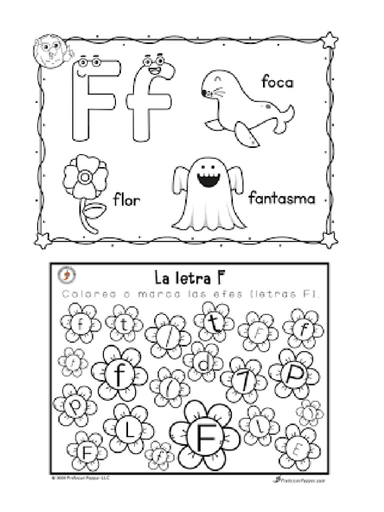 Actividades Con La Letra Ff | PDF
