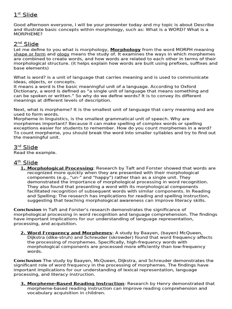 Report.maed Flow | PDF | Word | Morphology (Linguistics)