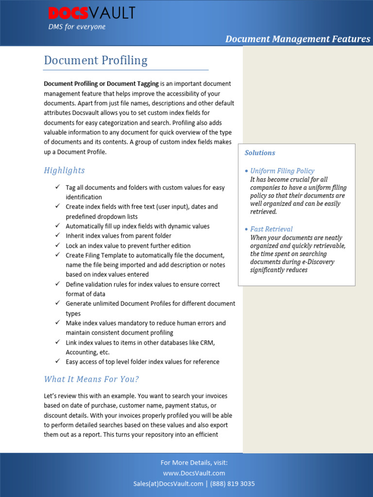Document-Profiling | PDF | Database Index | Tag (Metadata)