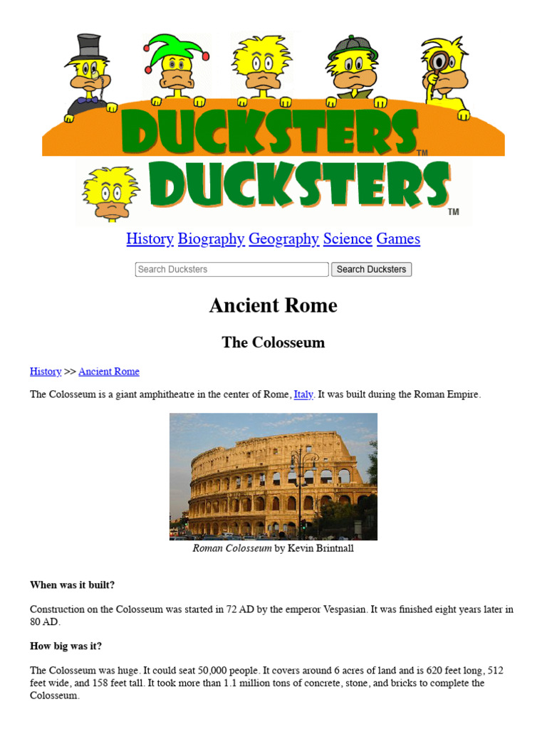 The Colosseum | PDF | Ancient Europe | Ancient Rome
