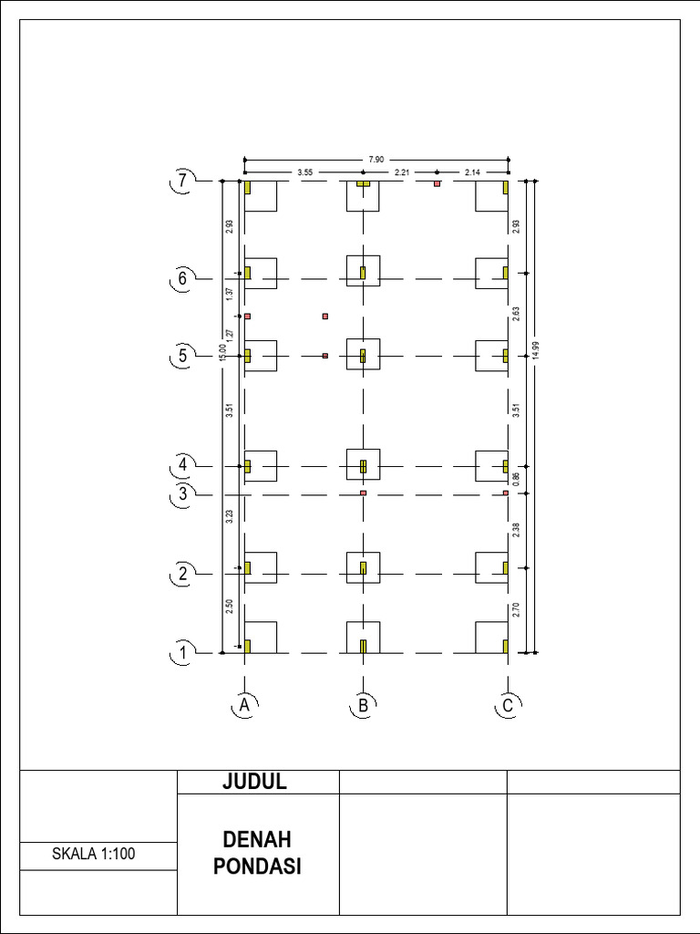 Denah Pondasi Footplat | PDF