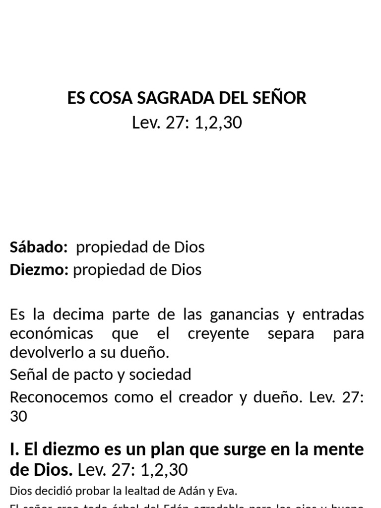 Significado y práctica del diezmo | PDF | Diezmo | Dios