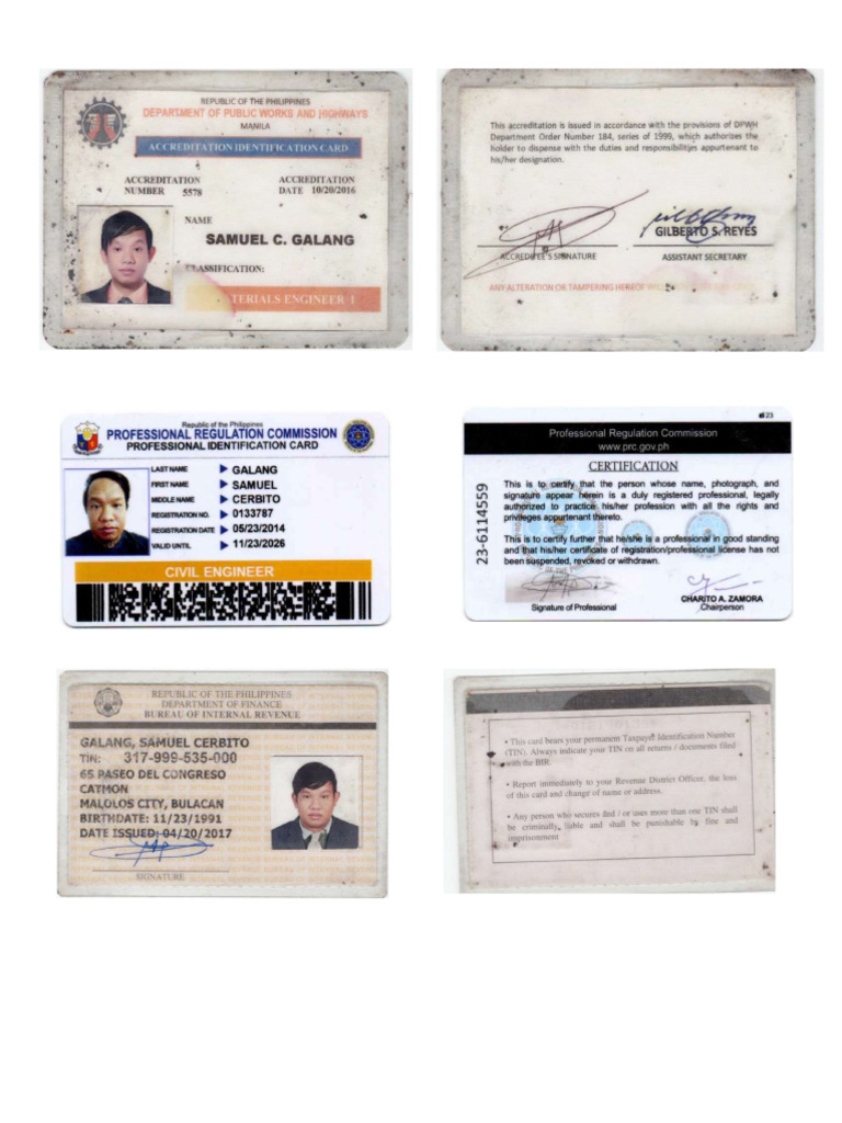 2024 Me Id, PRC Id, Tin Id | PDF