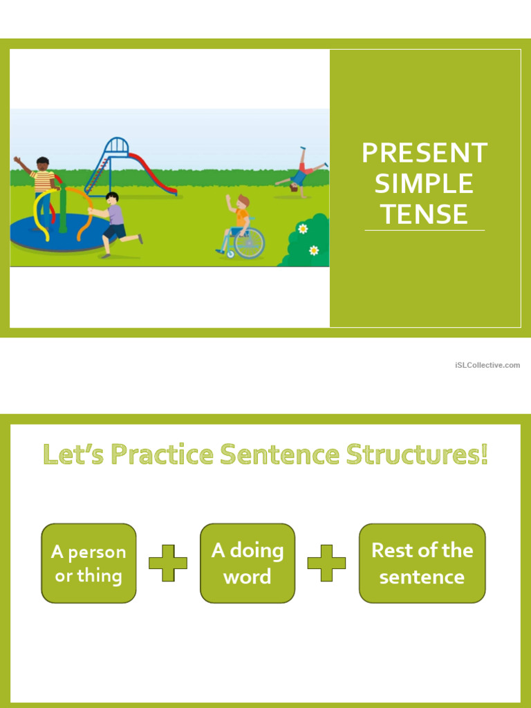 Present Simple Tense Classroom Aid | PDF