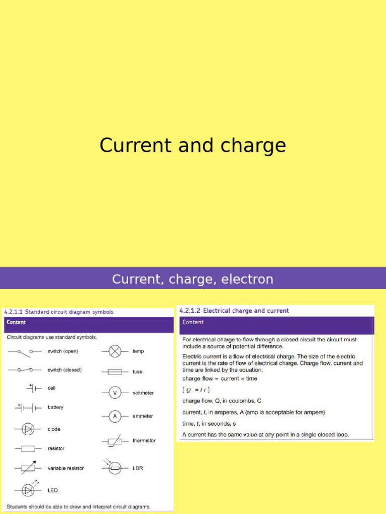 Current and Charge (2) | PDF | Electron | Electric Current