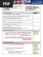 Sample DLP Format | PDF | Curriculum | Learning