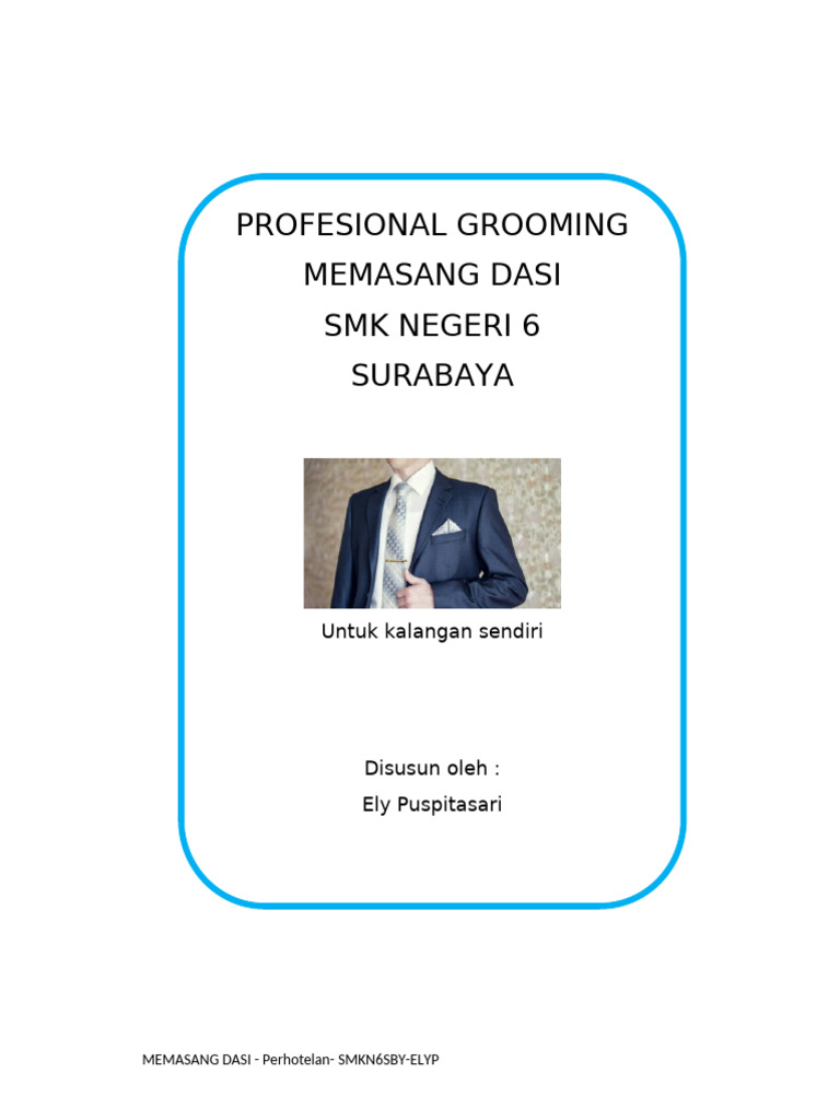 Memasang Dasi Yang Baik Dan Benar | PDF