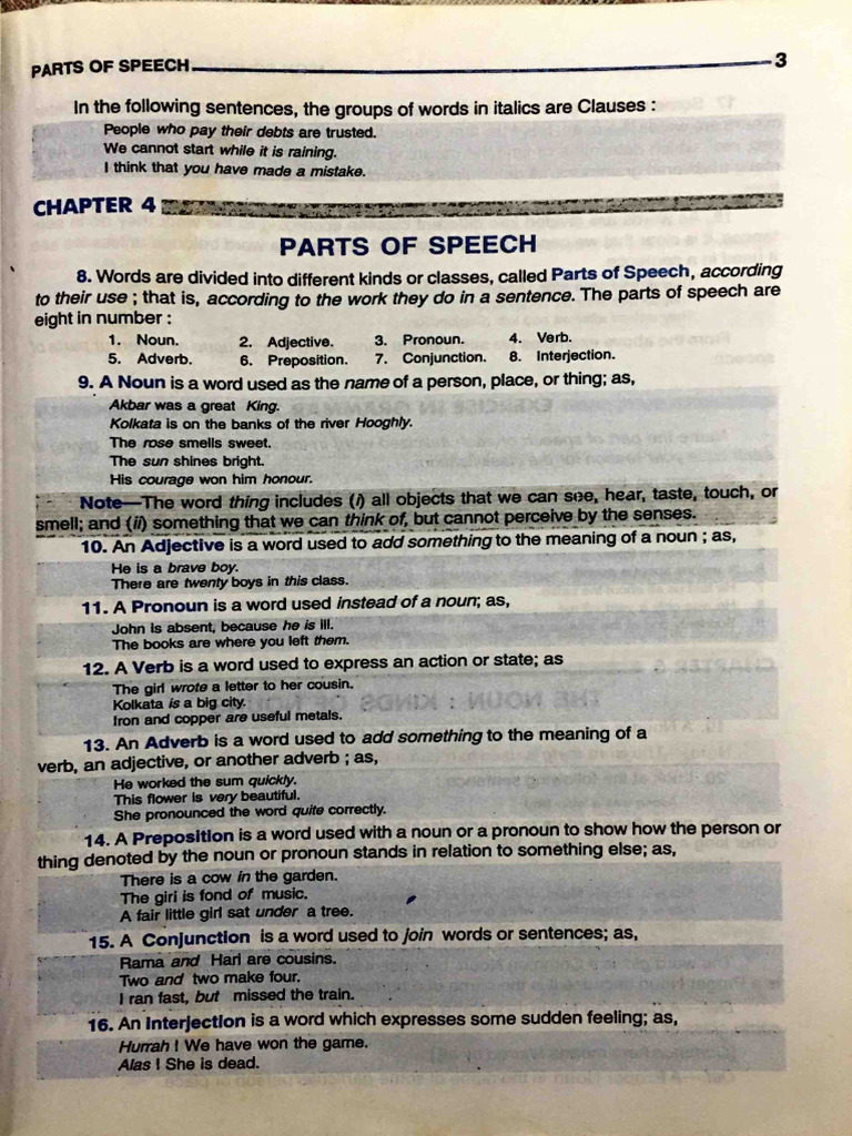 Parts of Speech Explained | PDF | Part Of Speech | English Grammar