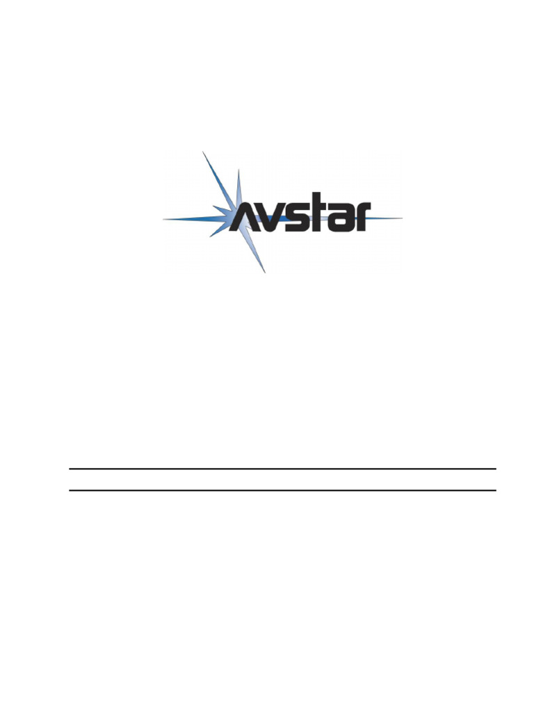 AvStar Fuel Servo IPC Model LFR-NNSS5 | PDF