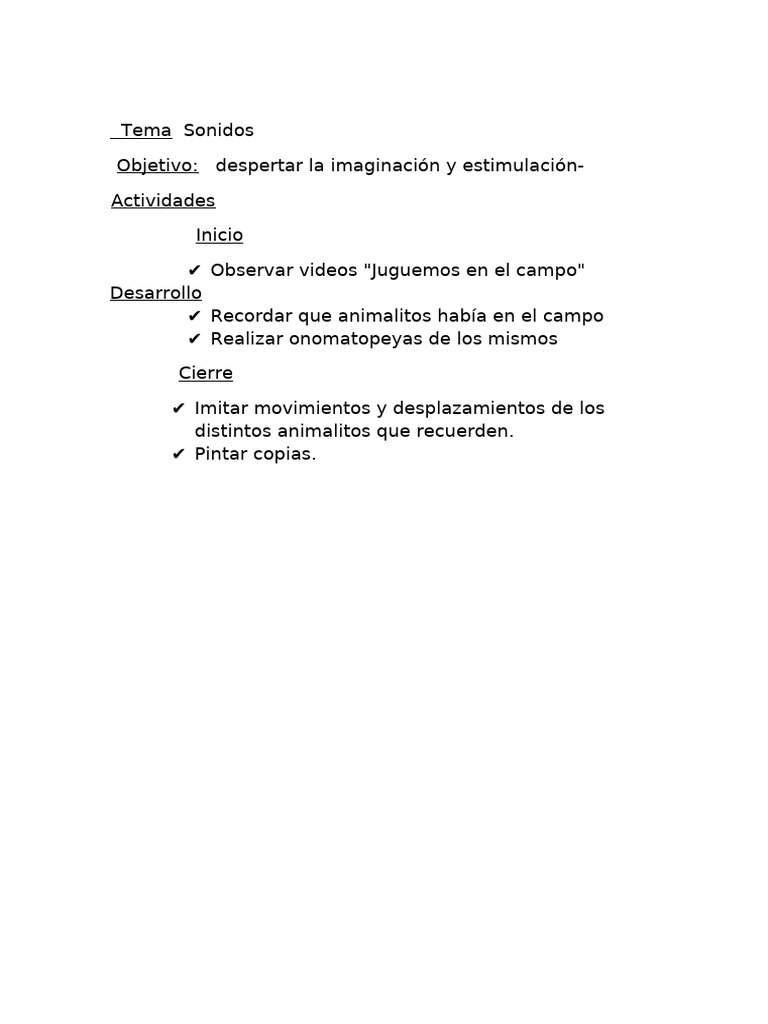 Sonidos 1er Grado | PDF