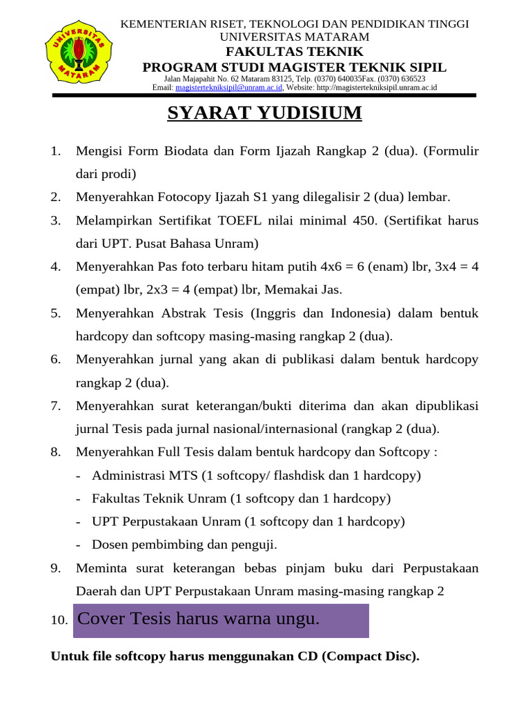 Syarat Yudisium | PDF