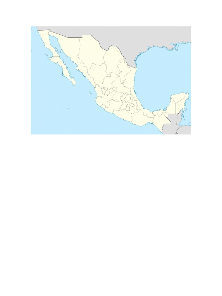 Mapa Mexico Sin Nombres | PDF