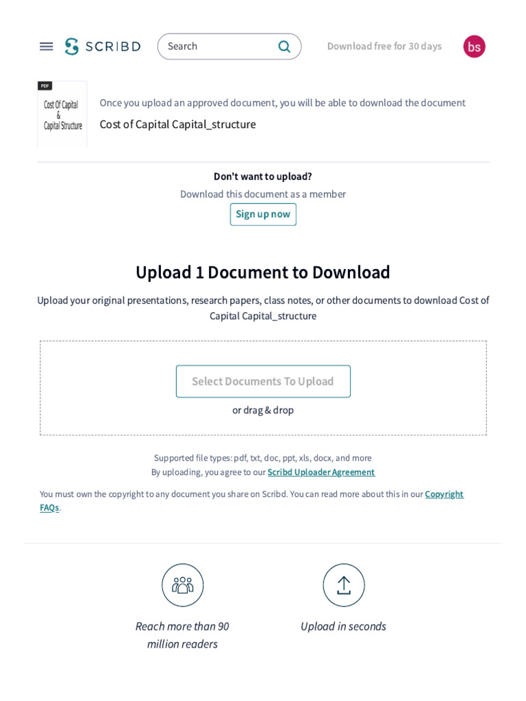 Upload A Document - Scribd | PDF | Scribd | Cyberspace
