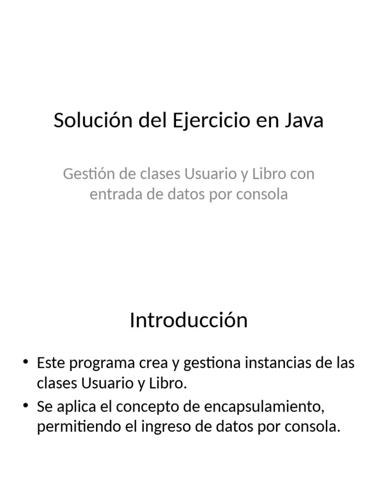 Solucion Ejercicio Java Codigo | PDF