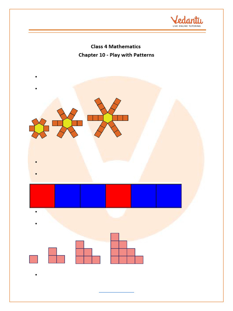 Play With Patterns Class 4 Notes CBSE Maths Chapter 10 (PDF) | PDF ...