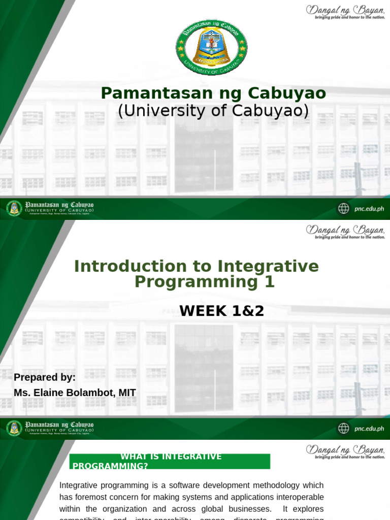 Itp102 Week 1&2 Integrative Intro | PDF | World Wide Web | Internet & Web