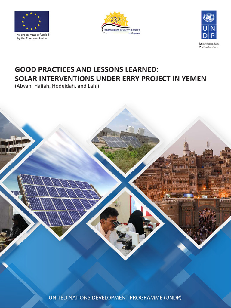 Solar Interventions Lessons Learned | PDF | Solar Power | United Nations Development Programme