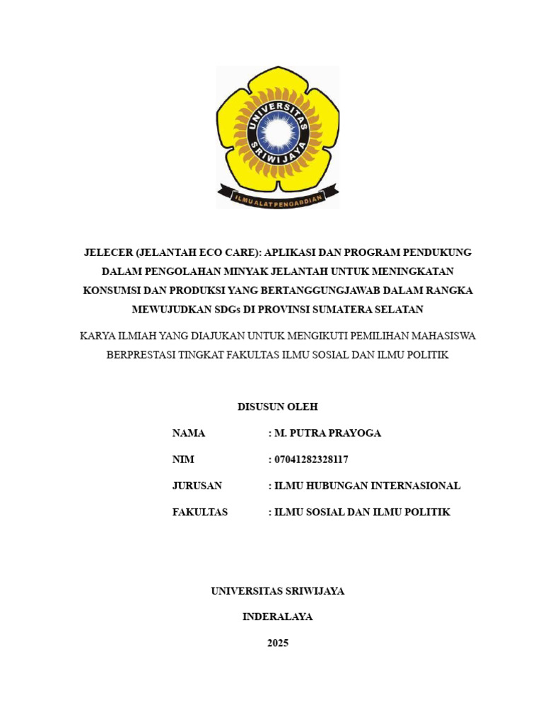 Gagasan Kreatif - M. Putra Prayoga - Hubungan Internasional - 2023 - M ...