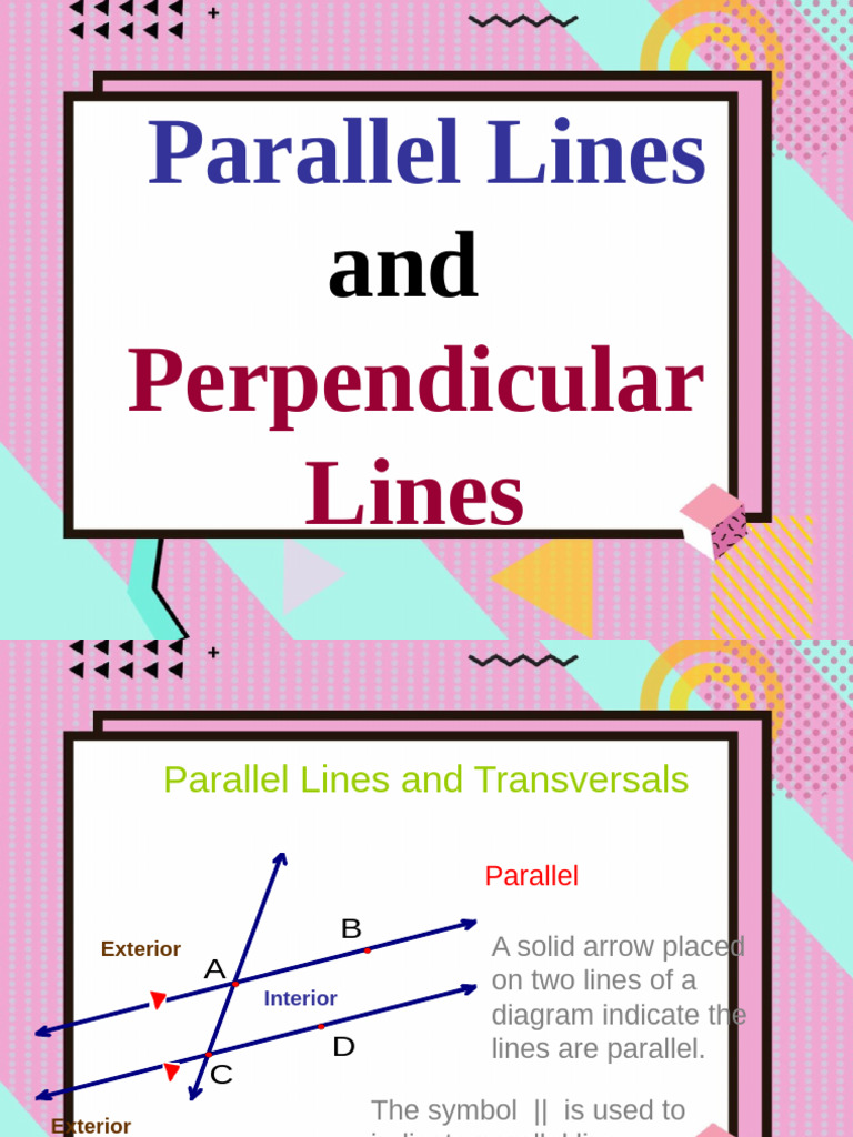 MATH 8 Parallel Lines (April 5) | PDF | Line (Geometry) | Perpendicular