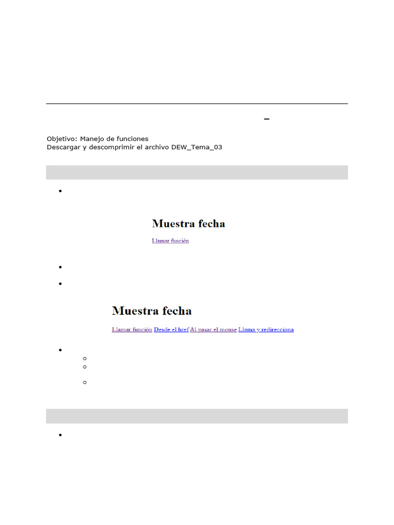 DEW Tema 3 Ejercicios | PDF | Archivo de computadora | Ingeniería de software