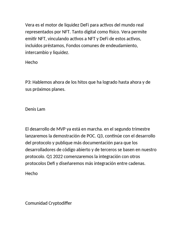 Vera Es El Motor de Liquidez DeFi para Activos Del Mundo Real ...