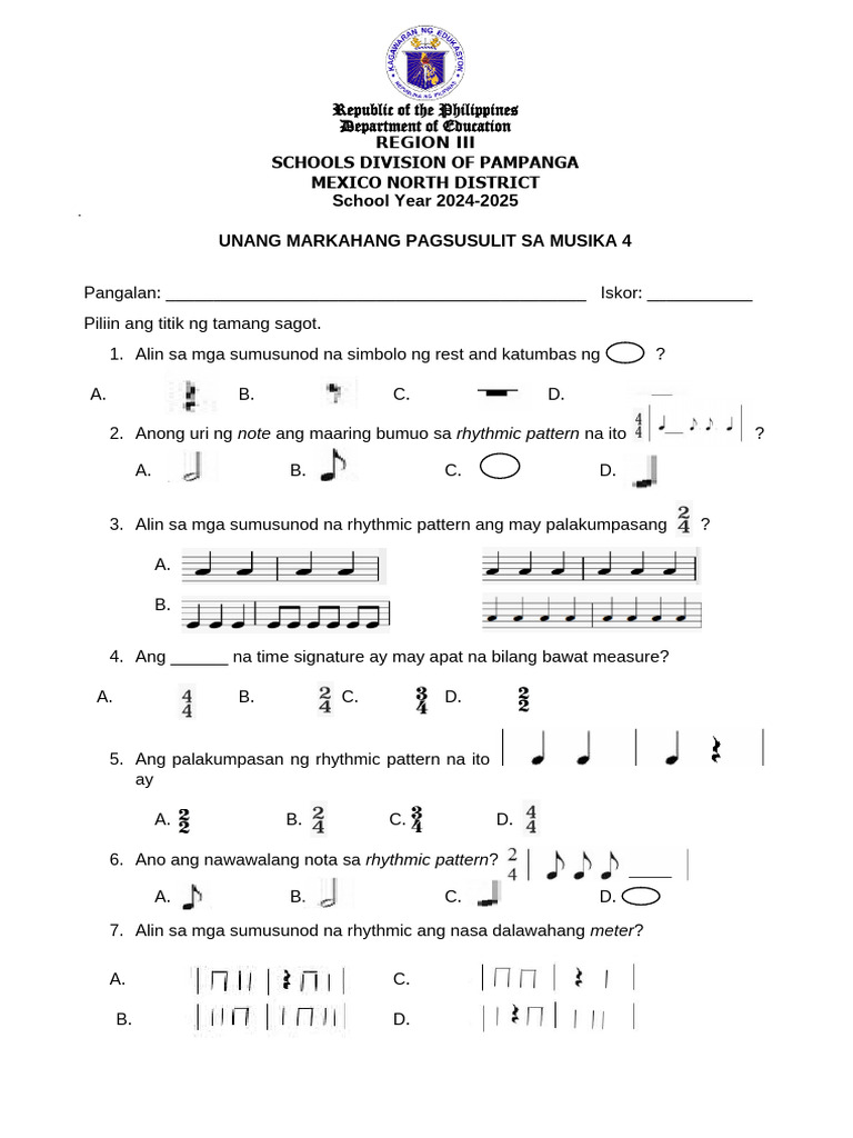 Grade4 Mapeh Periodical | PDF
