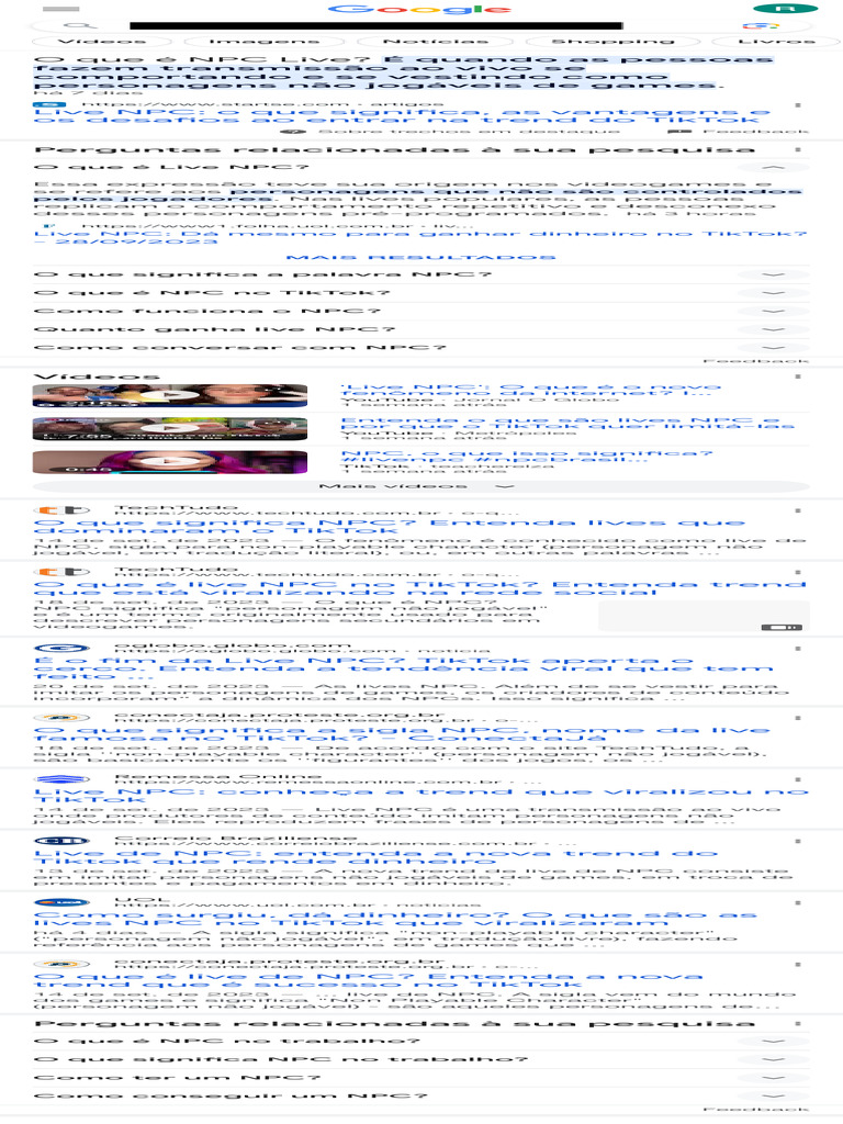 o que significa live npc - Pesquisa Google | PDF
