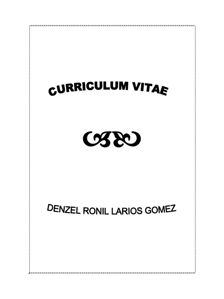 Curriculum Denzel | PDF