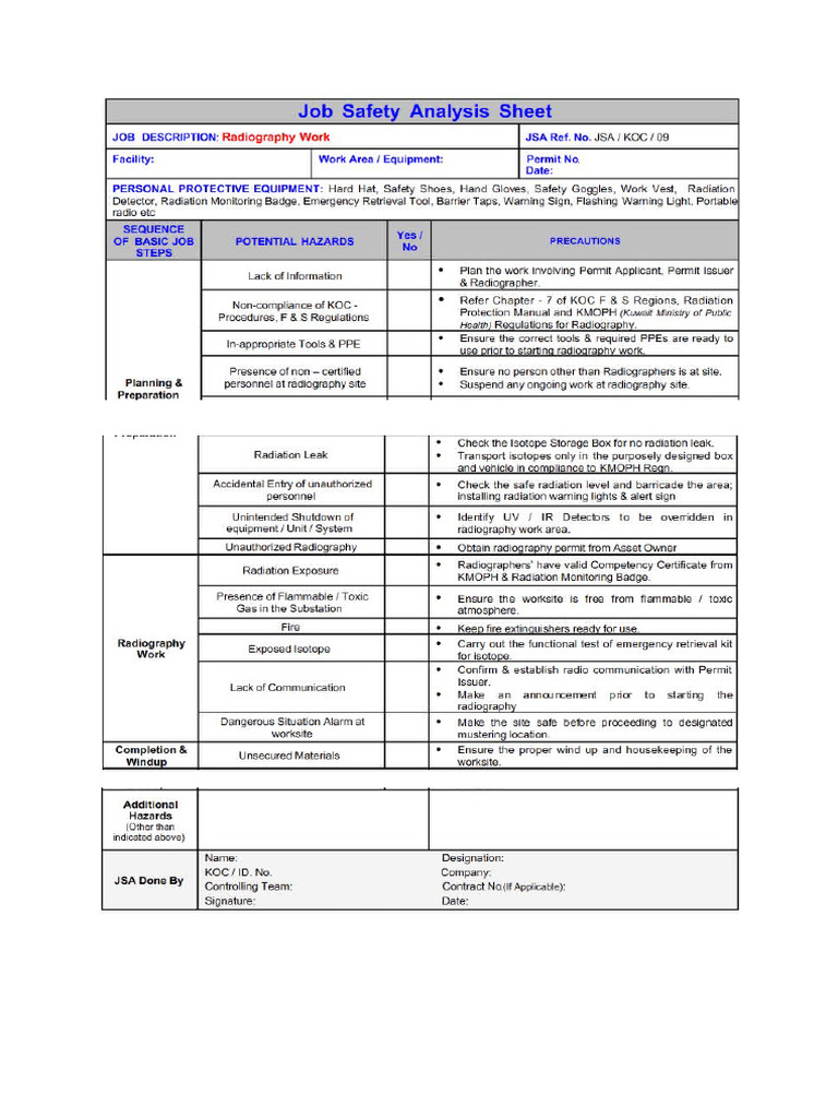 JSA Radiography | PDF