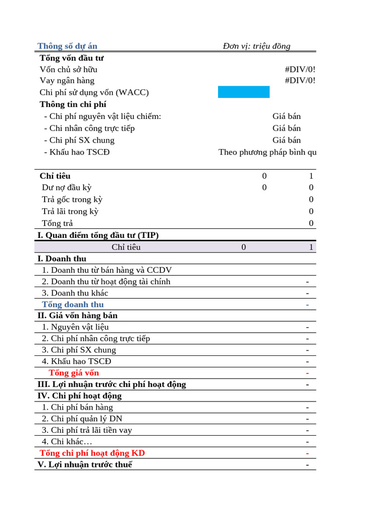 1. Form mẫu lập KHKD | PDF