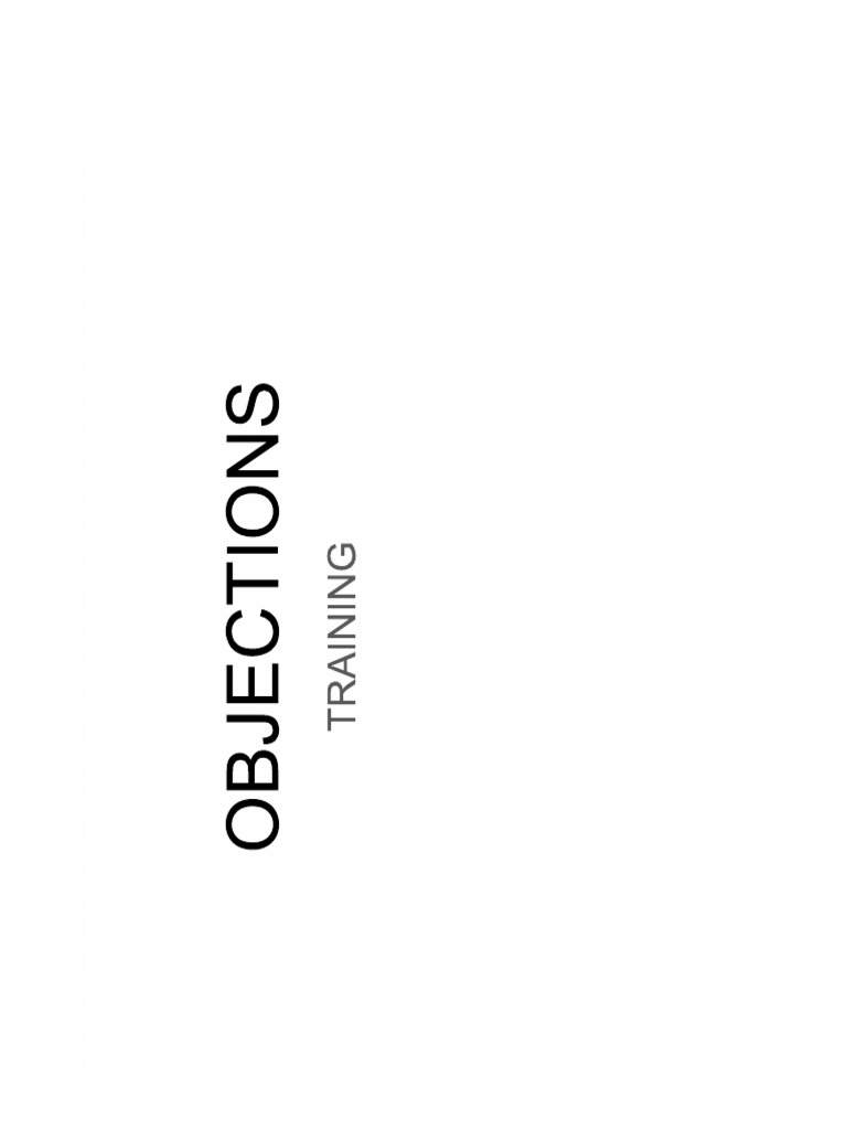 OBJECTIONS | PDF