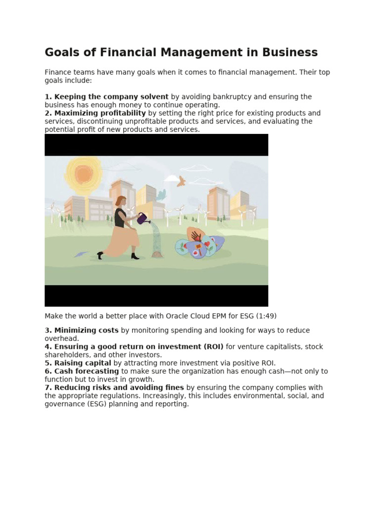 Goals of Financial Management - 2 | PDF