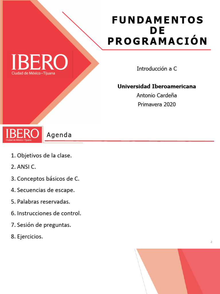 Conceptos Básicos de C | PDF | C (lenguaje de programación) | Lenguaje de programación