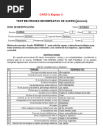 Evaluación del Test de Sacks para Adultos | PDF | Adultos | Ciencias ...