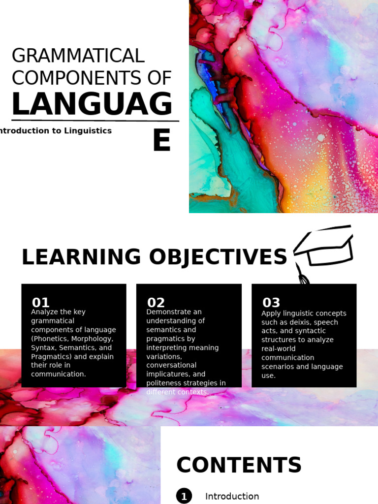 Grammatical Components of Language | PDF | Word | Semantics