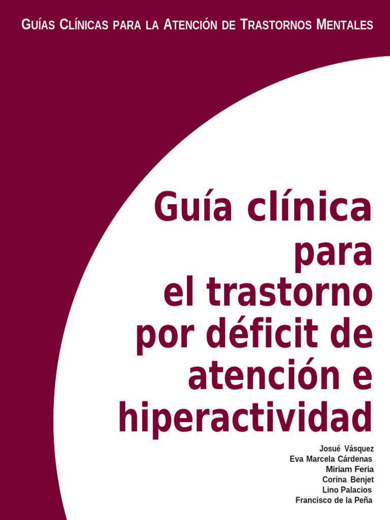 Guia Tdah | PDF | Desorden hiperactivo y deficit de atencion | Trastorno mental