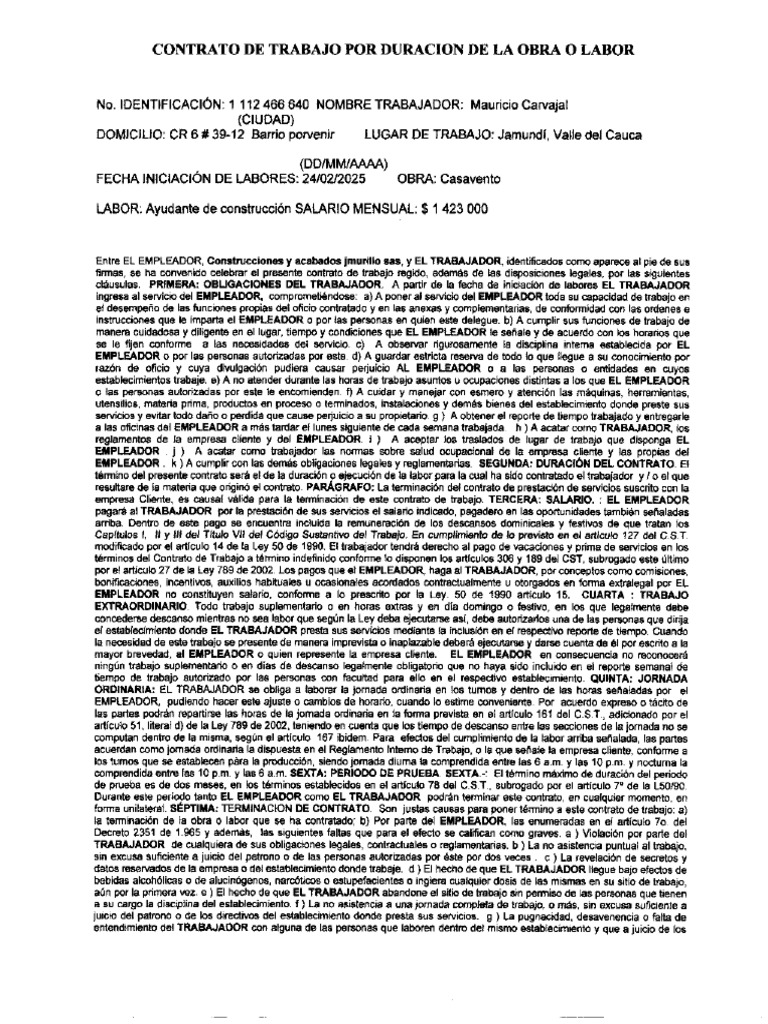 Documentos Completos Mauricio Carvajal 22-02-2025 | PDF