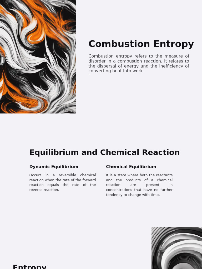 Chapter 3 - Combustion and Entropy | PDF | Chemical Equilibrium | Gibbs Free Energy