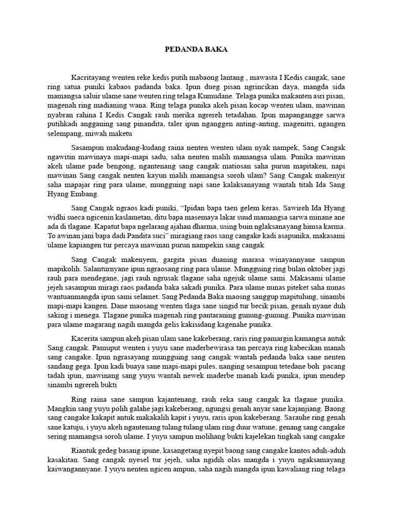 Satua Bali 2025 | PDF