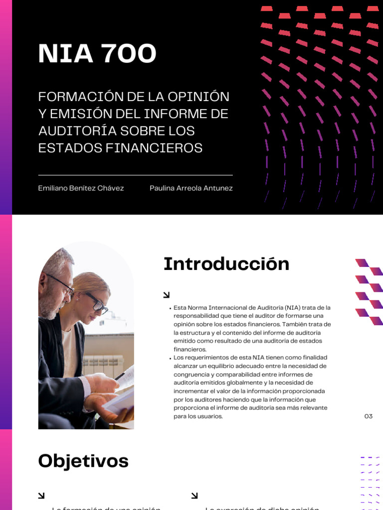 NIA 700 | PDF | Auditoría | Contralor