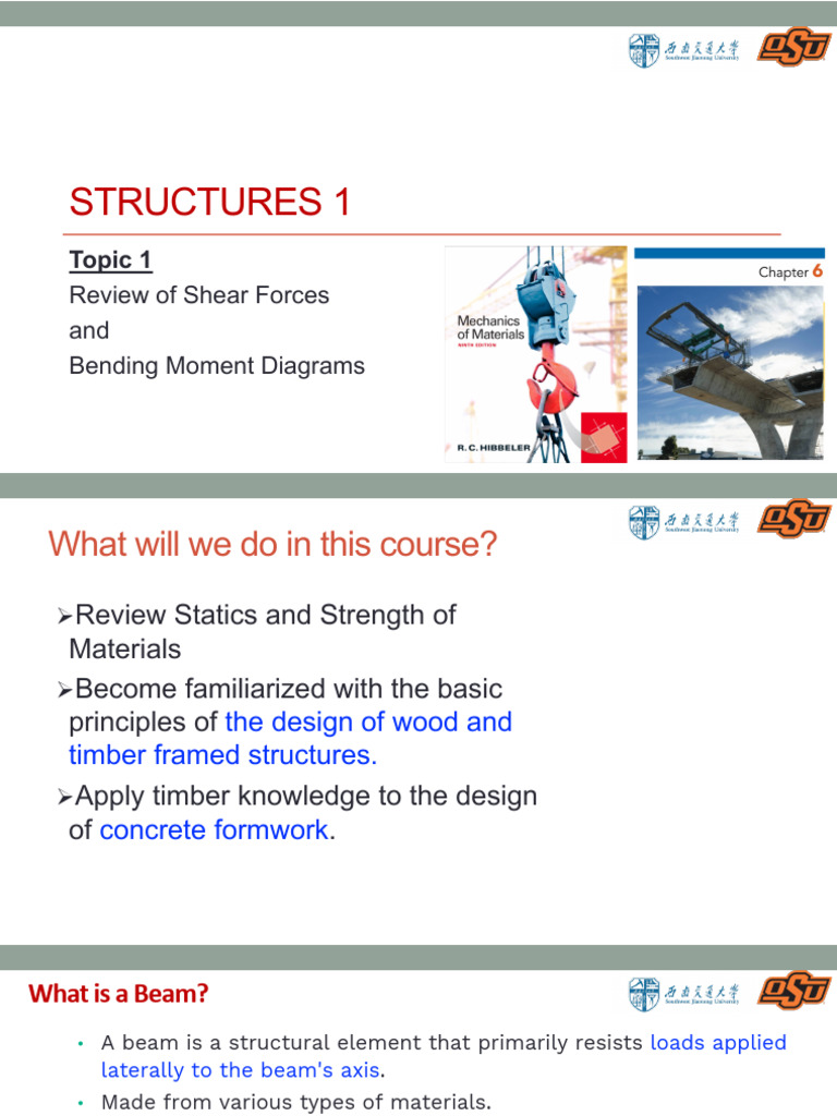 01 Structures SFD BMD 25 DW ST | PDF | Beam (Structure) | Bending