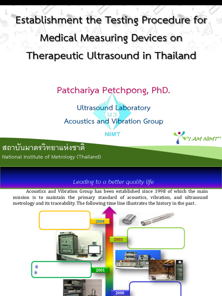 Testing Procedures for Therapeutic Ultrasound | PDF | Calibration ...