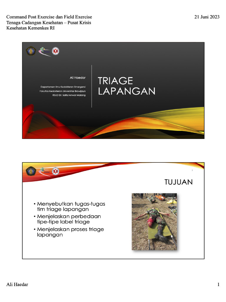 4 - Triase Lapangan (Ali Haedar) | PDF