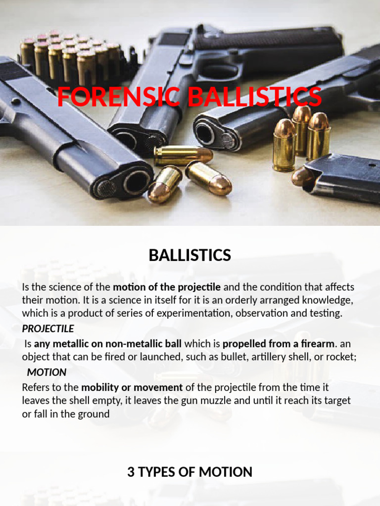 Forensic Ballistics | PDF | Gun Barrel | Cartridge (Firearms)