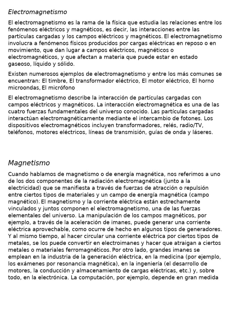 Electromagnetismo | PDF