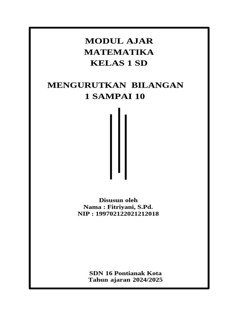 Modul MTK Observasi 1 | PDF
